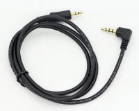 China Custom 2.5mm TRS to 3.5mm TRRS Right Angle Audio Cable 1m-5m Length with ROHS/CE Certification for sale