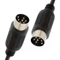 China Shielded MIDI DIN Extension Cable 3 to 13 Pin Male to Male Female Audio Video Connector for sale