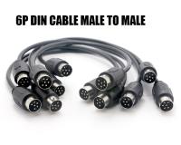 China Shielded MIDI DIN Extension Cable 3 to 13 Pin Male to Male Female Audio Video Connector for sale