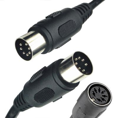 China Custom 7 Pin DIN Male to Female Audio Stereo Extension Cable 0.2m-5m for MIDI Controller for sale