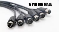 China Custom Radio Midi Male to Male 6 Pin Din to 6 Pin Din S Video Extension Cable for Roland 1m for sale