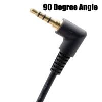 China OEM 90 Degree Right Angle 3.5mm TRRS Jack Male to Male Audio Cable 1m 2m 3m 5m for sale