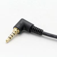 China OEM 90 Degree Right Angle 3.5mm TRRS Jack Male to Male Audio Cable 1m 2m 3m 5m for sale
