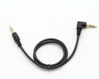China OEM 90 Degree Right Angle 3.5mm TRRS Jack Male to Male Audio Cable 1m 2m 3m 5m for sale