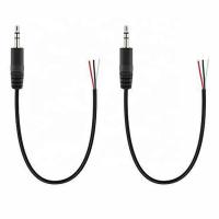 China TRS 2 Pole Stereo Audio Jack 3.5mm Male Plug to Bare Wire Open End Cable 1m for sale