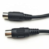 China Custom Shielded 7 Pin DIN Cable Male to Male Female 1m Length for Audio Devices for sale