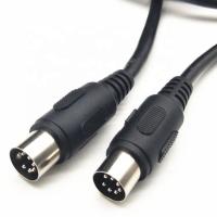China Custom Shielded 7 Pin DIN Cable Male to Male Female 1m Length for Audio Devices for sale