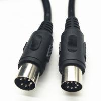 China Custom Shielded 7 Pin DIN Cable Male to Male Female 1m Length for Audio Devices for sale