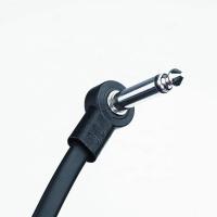 China Custom 90 Degree Angle 1/4 inch TS Jack Guitar Patch Cable - 15CM/20CM/30CM Length Options with OEM Service for sale