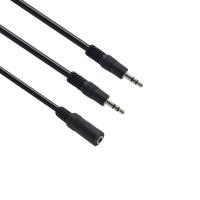 China 3.5mm Stereo Jack Audio Y Splitter Cable 2 Female to 1 Male for Headphone Speaker 0.2m-5m OEM for sale