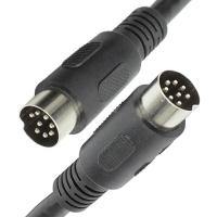 China Custom Fully Connected Shielded Male to Male 8 Pin Din Cable 1m 2m 3m for sale