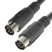 China Custom 4-8 Pin MIDI DIN Cable Male to Male 0.5M for CCTV Monitor Computer for sale