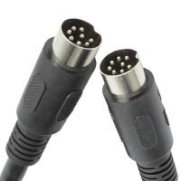 China Custom Fully Connected Shielded Male to Male 8 Pin Din Cable 1m 2m 3m for sale