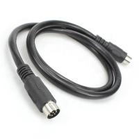 China Custom Fully Connected Shielded Male to Male 8 Pin Din Cable 1m 2m 3m for sale
