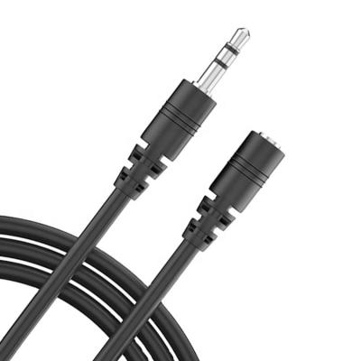 China Custom 1M 2M 3.5mm Male to Female Aux Audio Jack Extension Cable for Speaker Headphone for sale