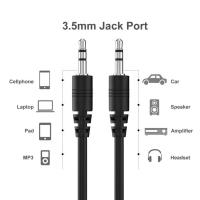 China Custom 1M 2M 3.5mm Male to Female Aux Audio Jack Extension Cable for Speaker Headphone for sale