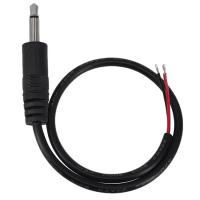 China Custom 2 Poles TS 3.5mm Stereo Audio Mono Jack Male Plug to Stripped Tinned Bare Wire End Cable 1m for sale