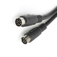 China Custom Fully Connected Shielded Male to Male 8 Pin Din Cable 1m 2m 3m for sale