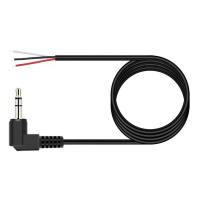 China 90 Degree Right Angle 3.5mm TRS Stereo Audio Jack to Bare Wire Cable 1m 2m for sale