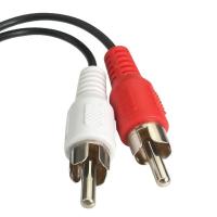 China 3.5mm Female to Dual RCA Male Audio Cable 10cm for DVD Car HDTV Speaker Connections for sale
