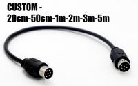 China Custom Radio Midi Male to Male 6 Pin Din to 6 Pin Din S Video Extension Cable for Roland 1m for sale
