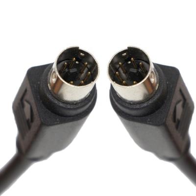 China Custom 1M 3M Shielded S Video Male to Male Mini Din 6 Pin Cable for PS2 Keyboard for sale