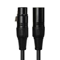 China 3-Pin XLR Audio Cable Male to Female 1m-15m Length Options for Microphone and DMX Applications for sale