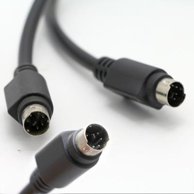 China Custom Male to Male 6 Pin Mini DIN Plug Video Audio MIDI Extension Cable 1m 2m 3m for PS2 Keyboard for sale