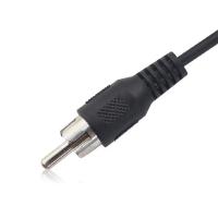 China Custom RCA Male Plug to Bare Stripped Wire Tinned Ends Cable for sale