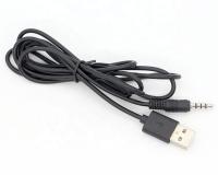 China Custom 3ft 3.5mm Male Aux Audio Jack to USB 2.0 Male Data Charger Cable for Car Speaker for sale