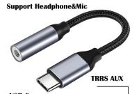 China USB C to 3.5mm Audio Adapter with DAC Chip 12cm Braided Cable for Samsung Pixel Google Phone for sale