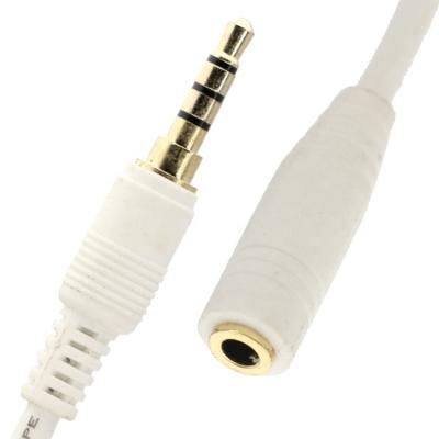 China 3.5mm TRRS Male to Female Stereo Audio Extension Cable 1m 2m 3m 5m 10m for sale