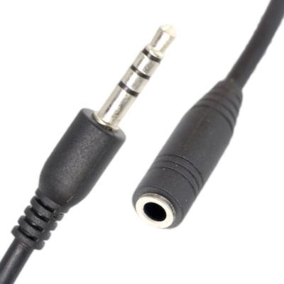 China 3.5mm TRRS Male to Female Audio Extension Cable 20cm 4 Poles Stereo Aux Cord for sale