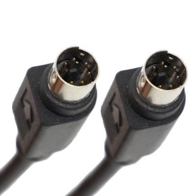 China Custom Shielded Male to Male Mini DIN 6 Pin Cable 1M 3M for PS2 Keyboard for sale