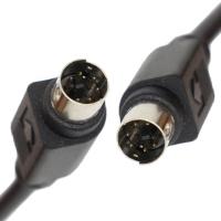 China Custom Shielded Male to Male Mini DIN 6 Pin Cable 1M 3M for PS2 Keyboard for sale