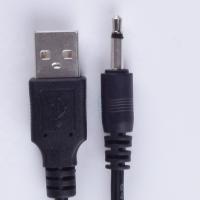 China 1M USB to 3.5mm 2 Pole Aux Audio Jack Charging Cable for Speaker Phone for sale