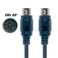 China 6-Pin DIN MIDI Extension Cable Male to Male 0.35m-10m Length for Keyboard Microphone Guitar Audio Transmission for sale