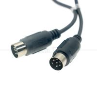China 6-Pin DIN MIDI Extension Cable Male to Male 0.35m-10m Length for Keyboard Microphone Guitar Audio Transmission for sale