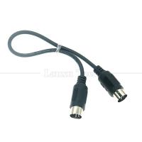 China 6-Pin DIN MIDI Extension Cable Male to Male 0.35m-10m Length for Keyboard Microphone Guitar Audio Transmission for sale