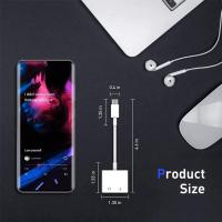 China USB C to 3.5mm Headphone Jack Adapter 2 in 1 DAC Audio Dongle with Charging Port 13cm for Pixel Samsung for sale