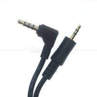 China 2.5mm to 3.5mm TRRS Stereo Audio Cable with 90° Right Angle Connector - 1m to 5m Length Options for sale