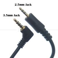 China 2.5mm to 3.5mm TRRS Stereo Audio Cable with 90° Right Angle Connector - 1m to 5m Length Options for sale