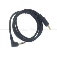 China 2.5mm to 3.5mm TRRS Stereo Audio Cable with 90° Right Angle Connector - 1m to 5m Length Options for sale