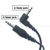 China 2.5mm to 3.5mm Right Angle Stereo Audio Adapter Cable - 1m 2m 3m 5m Lengths with 90° Connector for sale