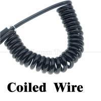 China Spring Coiled 3.5mm Male to Male Aux Stereo Audio Extension Cable 1m for sale