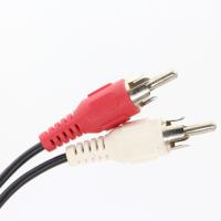 China Custom 2M 3M TV Y Splitter 2 RCA Male to 2 RCA Male Audio Video Cable for sale