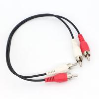 China Custom 2M 3M TV Y Splitter 2 RCA Male to 2 RCA Male Audio Video Cable for sale