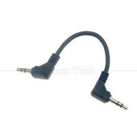 China 90 Degree Right Angle 3.5mm TRS 3 Pole Male to Male Audio Extension Cable 20cm for sale