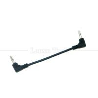 China 90 Degree Right Angle 3.5mm TRS 3 Pole Male to Male Audio Extension Cable 20cm for sale