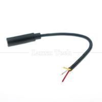 China Customized 3.5mm TRS 3 Pole Shielded Audio Jack Female to Bare Wire Cable 15cm for sale